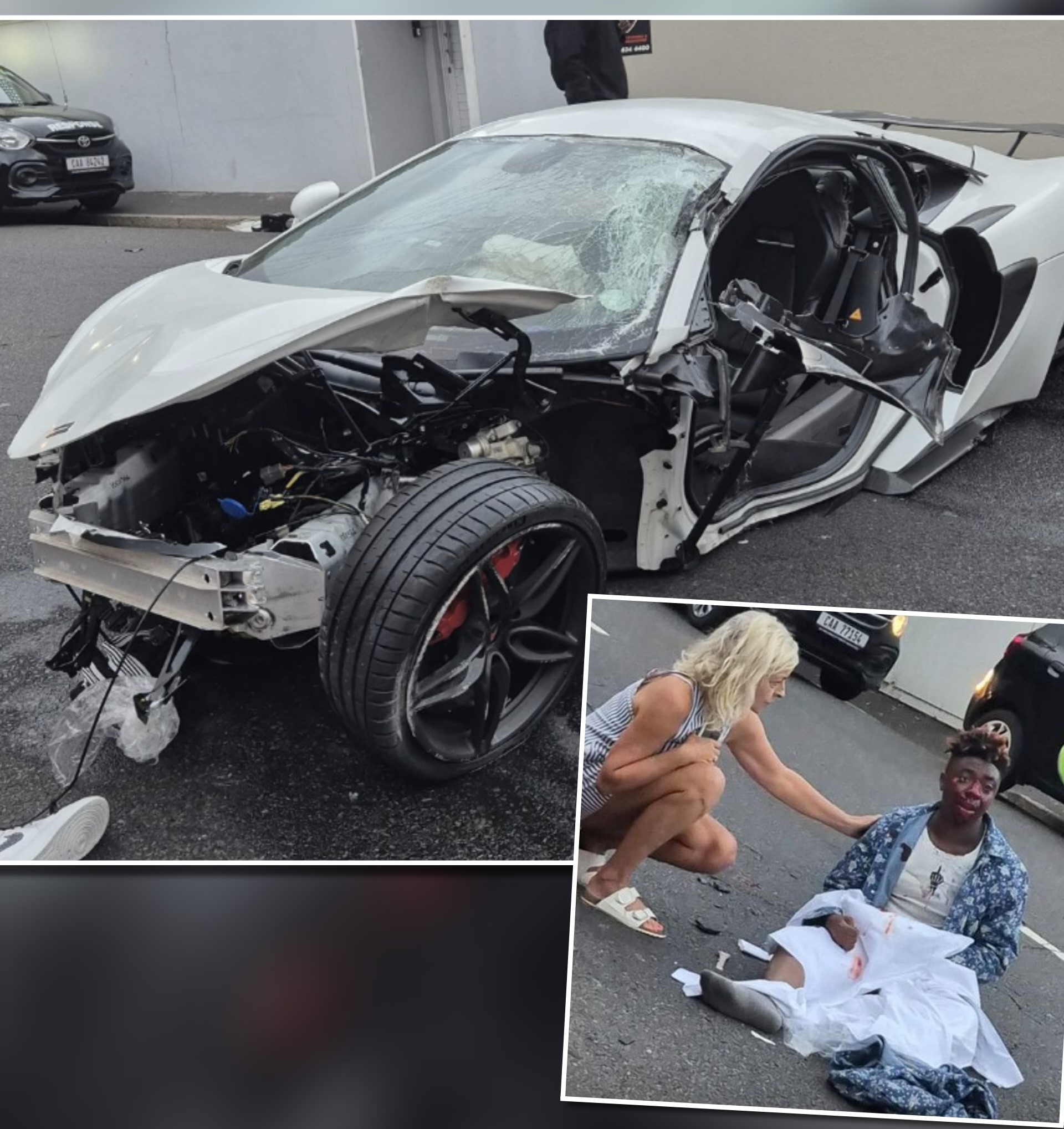 Mainland Metro News | Nigerian rapper 3GAR Baby crashes N561m McLaren ...